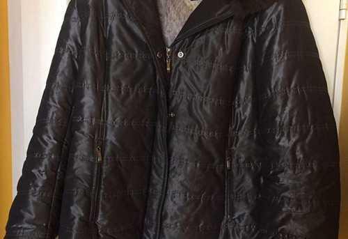 Женская куртка Orsa, с мехом осенняя, тёплая 48-50
