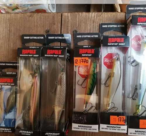 Воблеры Rapala натуральных расцветок