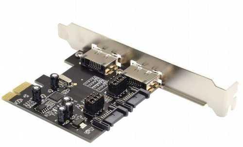 Контроллер PCI-E ASM1061 SATA III 2xsata