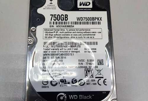 Жёсткий диск WD 750 GB