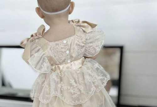 Платье боди для малышки (62, 68-74, 80, 90, 100)