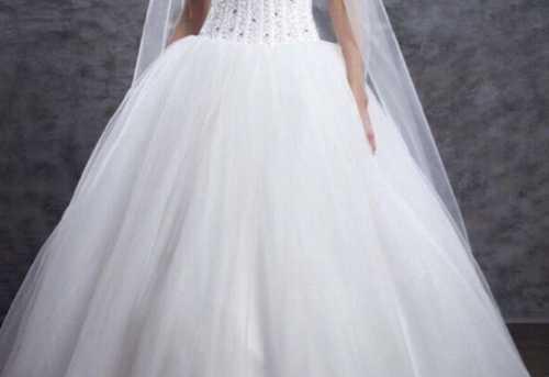 Свадебное платье пышное 44 46
