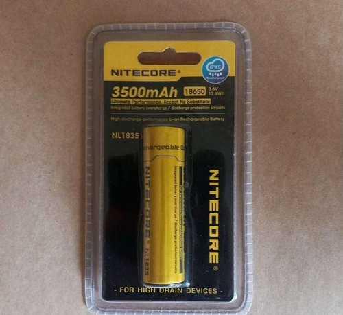Аккумулятор Nitecore 18650, 3500 mAh, NL1835