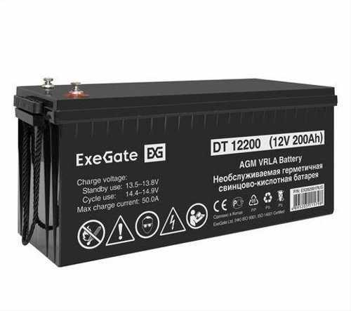 Аккумуляторная батарея ExeGate DT 12200 (12V 200Ah