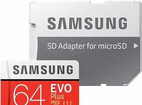 Карта памяти micro sdxc 64Gb Samsung Class10 EVO P