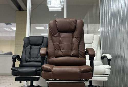 Офисное кресло черное / белое / коричневое