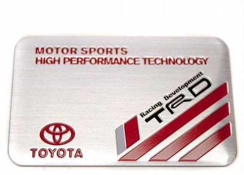 Шильд TRD Motor Sports для Toyota 8*5 см