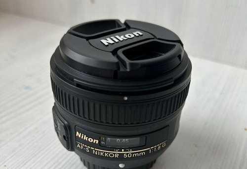 Объектив Nikon nikor AF-S 50mm f/ 1.8 G