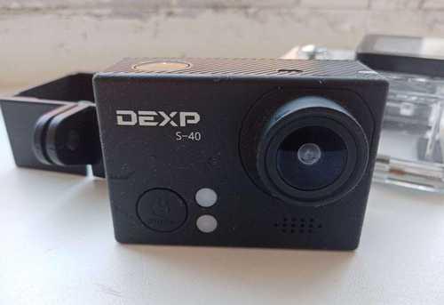Экшн видеокамера dexp S-40 Black (5MP/HD/30fps