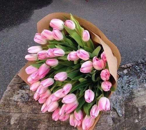 Букет на 8 марта, тюльпаны казань, цветы тюльпан