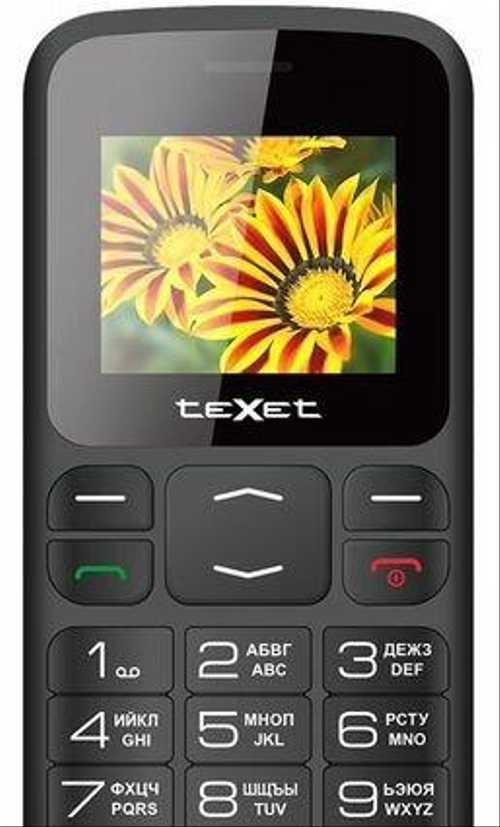 Сотовый телефон Texet TM-B208 1.77" Black GSM