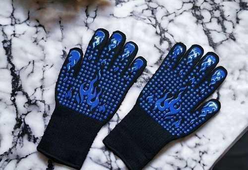 Термостойкие перчатки для гриля blue fire flame