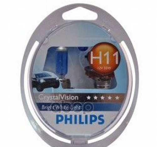 Лампа philips галогеновая H11 PGJ19-2 55W