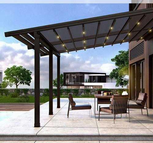 Автоматическая пергола Bioclimatic B-Cube: 5,5х4 м