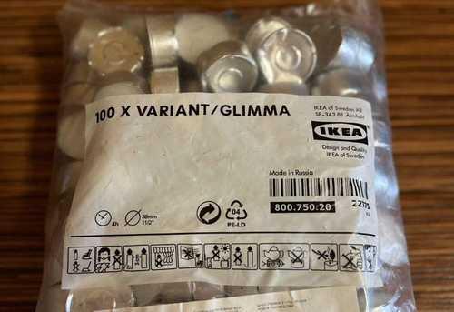 Свечи IKEA glimma 100 шт без запаха