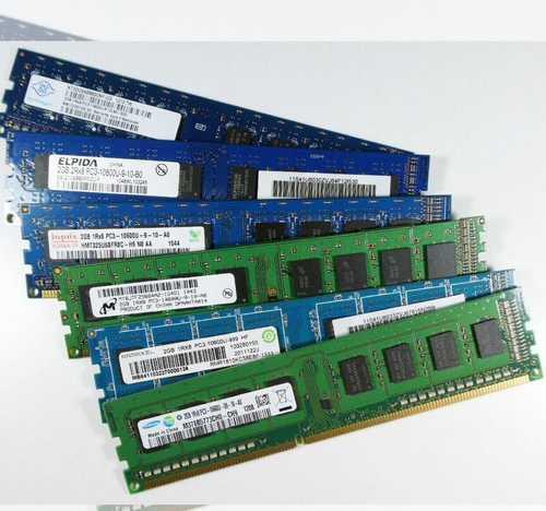 Оперативка для компьютера DDR3-1333-1866 2Гб 4Гб