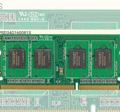 PSD34G160081S, Модуль памяти patriot 4 гб sodimm DDR