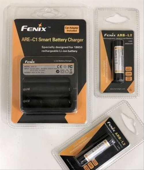 Зарядное устройство и аккумуляторы Fenix
