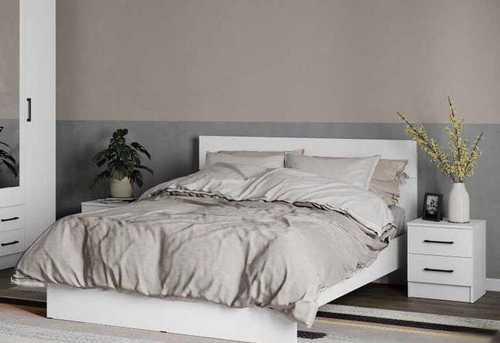 Кровать двухспальная белая в наличии