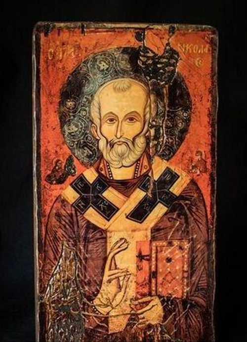 Икона деревянная "Св. Николай Угодник"