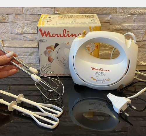Миксер кухонный moulinex с двумя видами венчиков