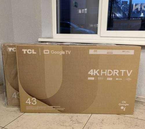 Телевизор 43" 4K HDR android tv TCL новые