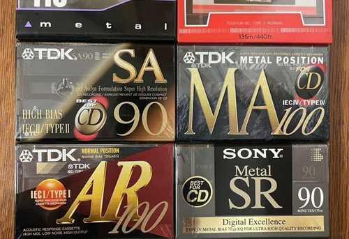 Аудиокассеты TDK, sony, maxell(лот)
