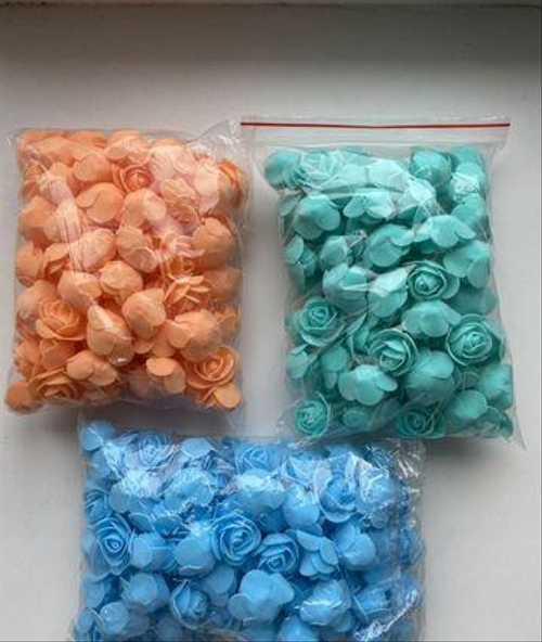 Розы из фоамирана