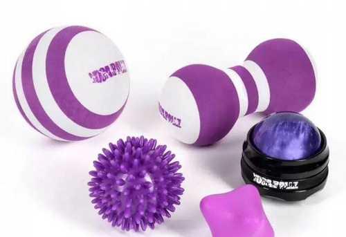 Набор из 5 мячей для МФР, фитнеса и йоги YogaBallz