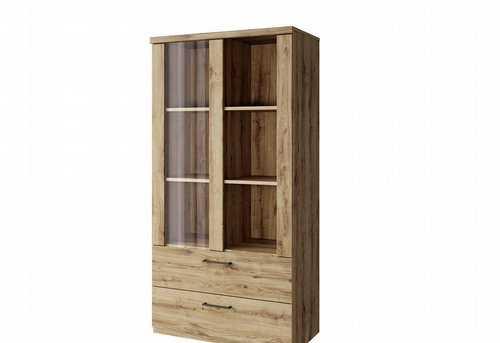 Doorset, Шкаф с витриной 1V2S3N. Цвет дуб наварра
