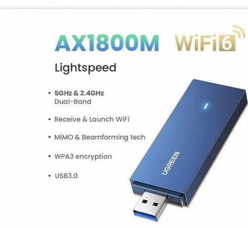 Двухдиапазонный Wi-Fi-адаптер ugreen CM499