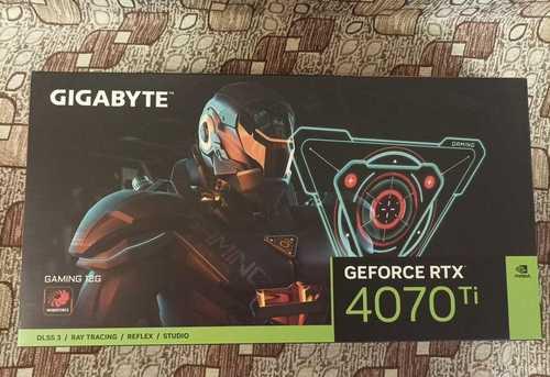 Коробка от Gigabyte GeForce RTX 4070 Ti Gaming 12G