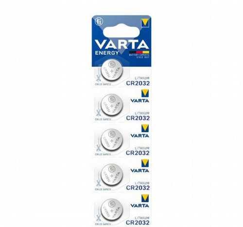 Батарейка Varta energy CR2032 BL5 Lithium 3V (6032) (5/100/500)