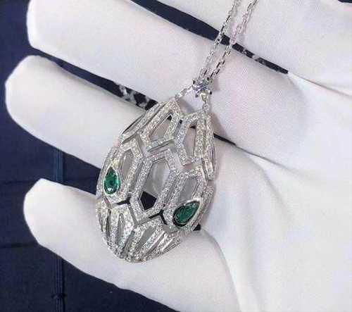 Колье Serpenti бриллиантовое паве 2.63ct