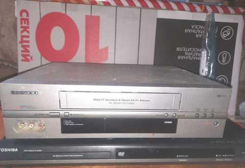 Видеомагнитофон, DVD, диски, кассеты
