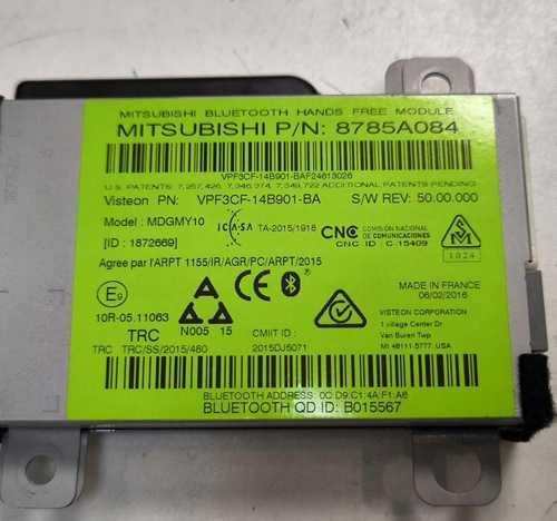 Блок громкой связи Bluetooth Mitsubishi 8785A084