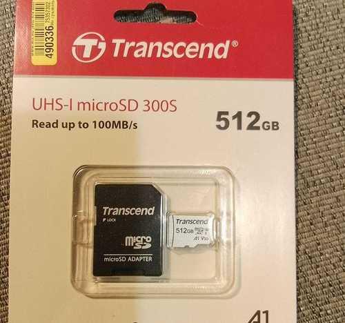 Карта памяти microsdxc Transcend 512GB