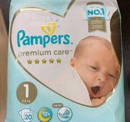 Подгузники pampers premium care 1