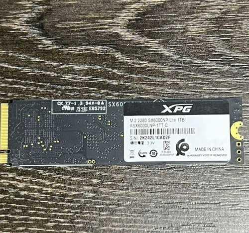 SSD M2 nvme adata SX6000 lite 1tb