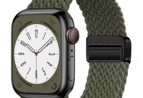 Ремешок для Apple Watch 38-40-41мм Зеленый, плетен