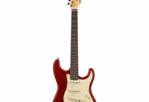 Электрогитара sqoe sest200 Stratocaster SSS Red