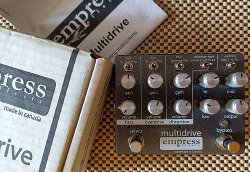 Empress Multidrive 3в1: Fuzz/Overdrive/Distortion