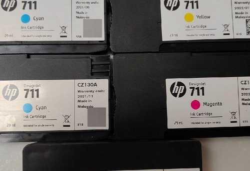 Картридж hp 711 новые