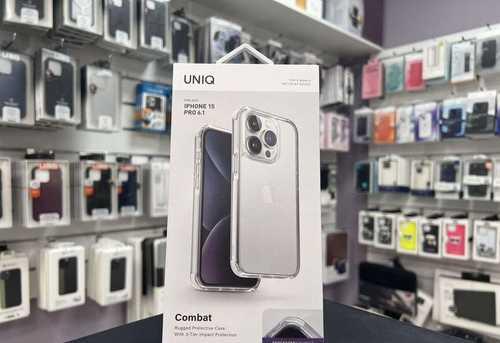 Чехол для iPhone 15 Pro Uniq Combat White