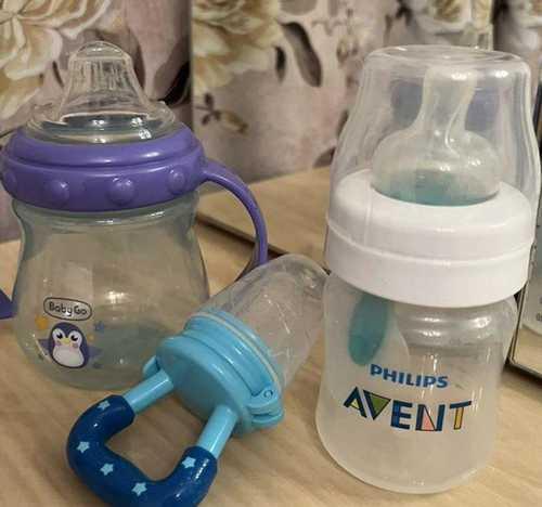 Бутылочки для кормления avent