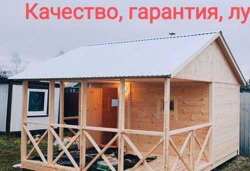 Баня под ключ каркасная, щитовая баня