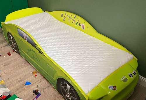 Детская кровать машина с матрасом Futuka Kids