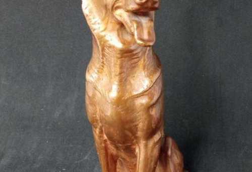 Старинная бронзовая статуэтка, Собака, клеймо