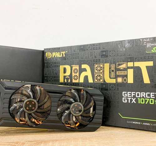 Видеокарта Palit GTX 1070 Ti 8Gb Dual Гарантия