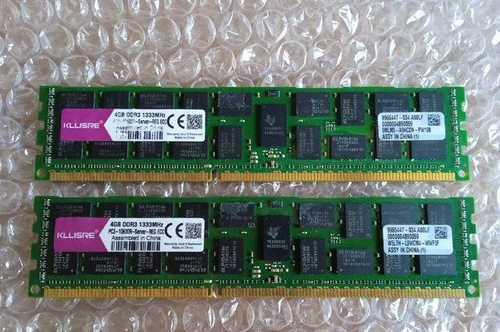 Оперативная память 8гб(2x4) DDR3 1333Мгц